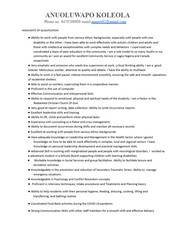 Highlights of Qualification 2 | PDF