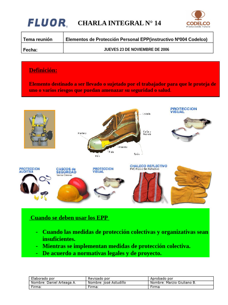 Charla Semanal14 | PDF