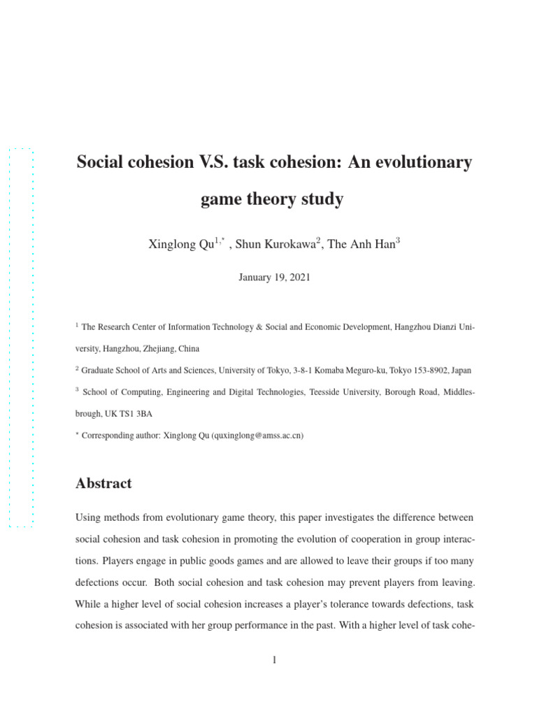 Game Theory Arxive | PDF