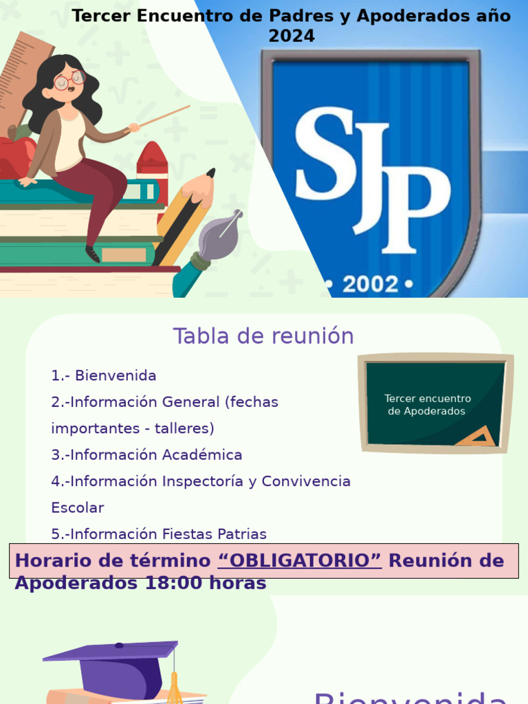 3° Reunión Apoderados 2024 | PDF