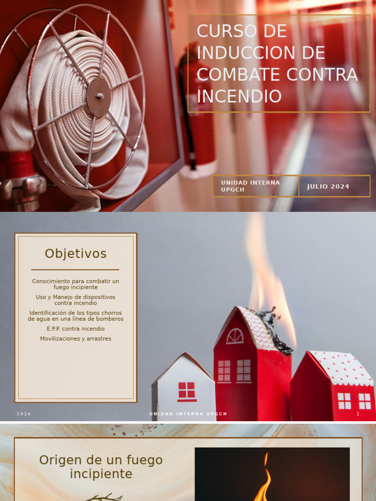 Curso de Induccion de Combate Contra Incendio | PDF
