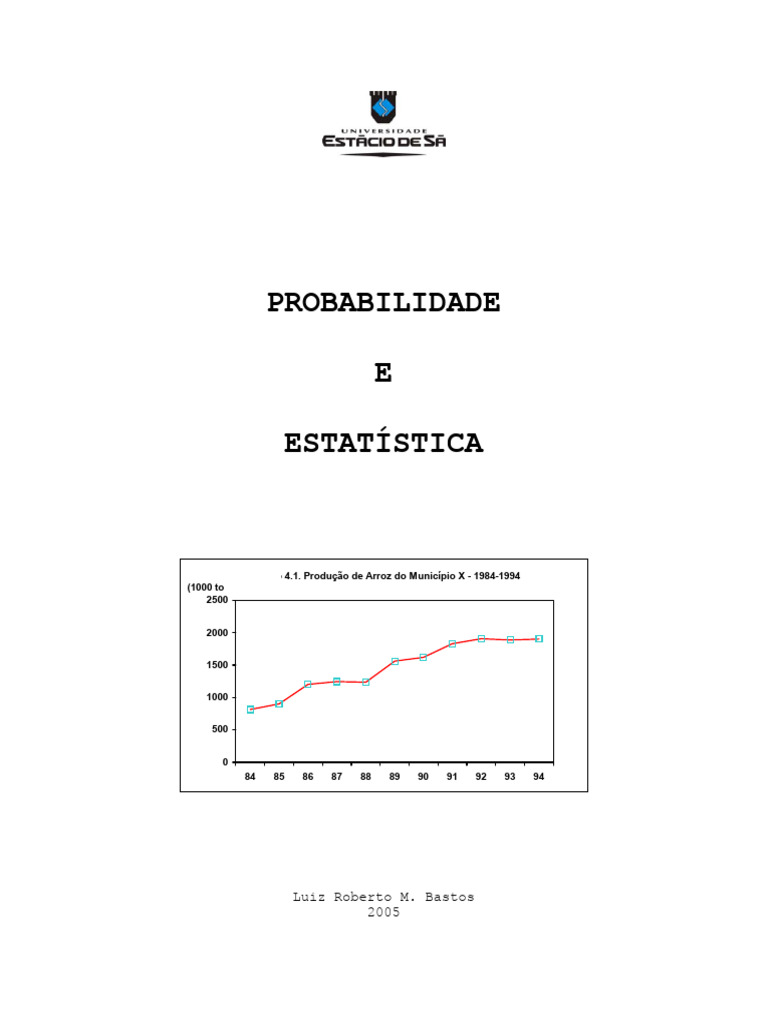Apostila Probabilidade e Estatistica | PDF