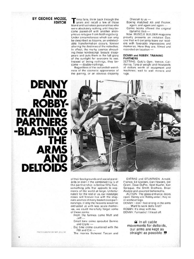 Robby Robinson and Denny Gable Training | PDF