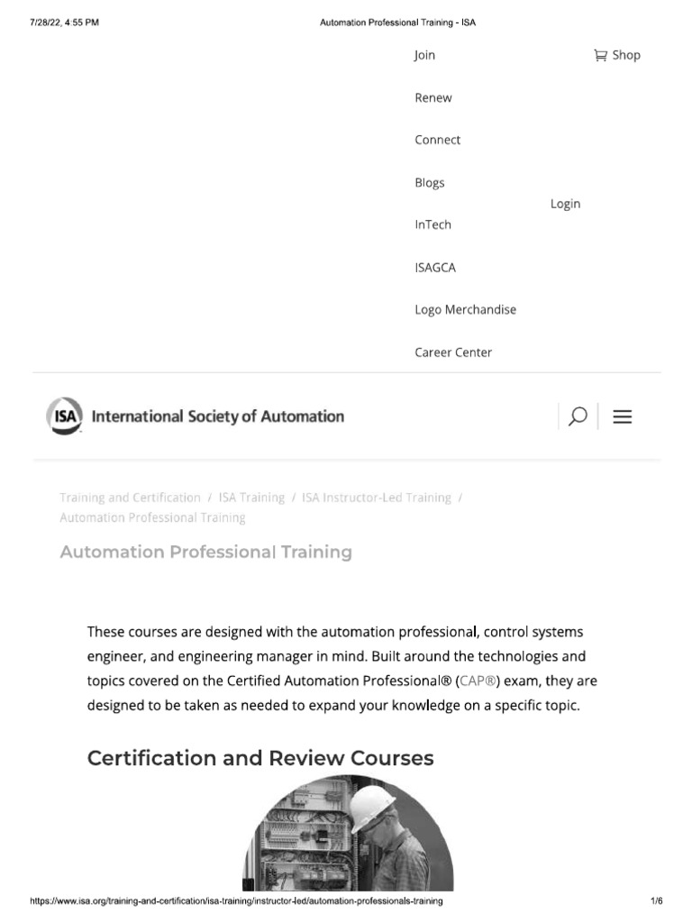 Automation Professional Training - IsA | PDF