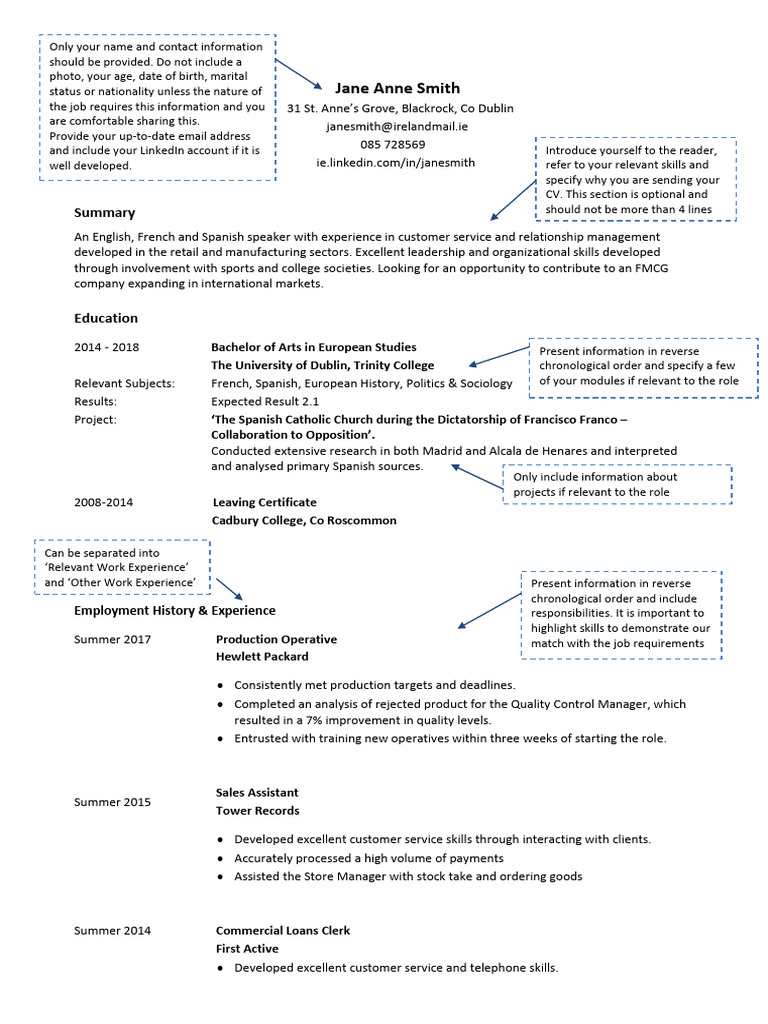 Chronological CV | PDF