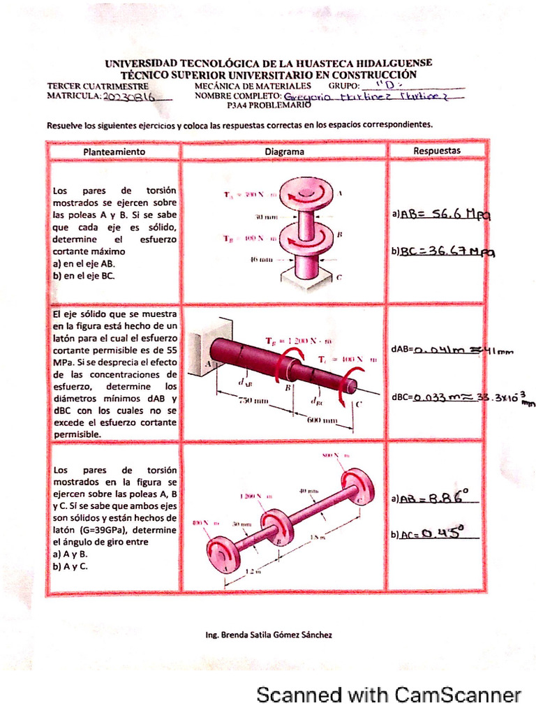 P3 Problemario. | PDF