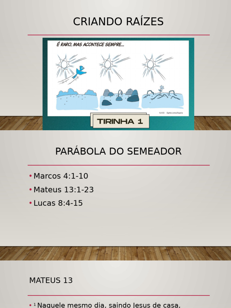 Criando Raizes Licao 1 3t 2024 | PDF Criando Raizes Licao 1 3t 2024 | PDF