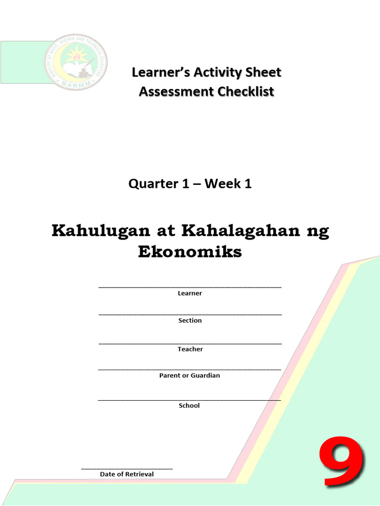 Araling Panlipunan GRADE 9 - Q1 Week1 | PDF | Wellness | Science & Mathematics
