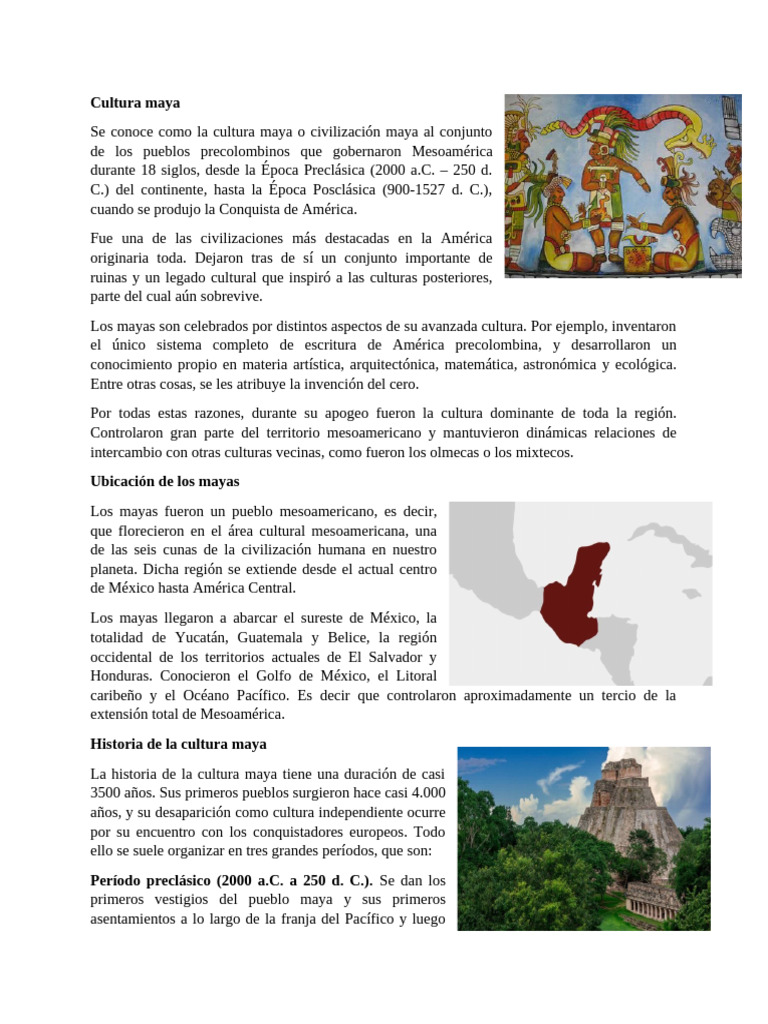 Cultura Maya | PDF