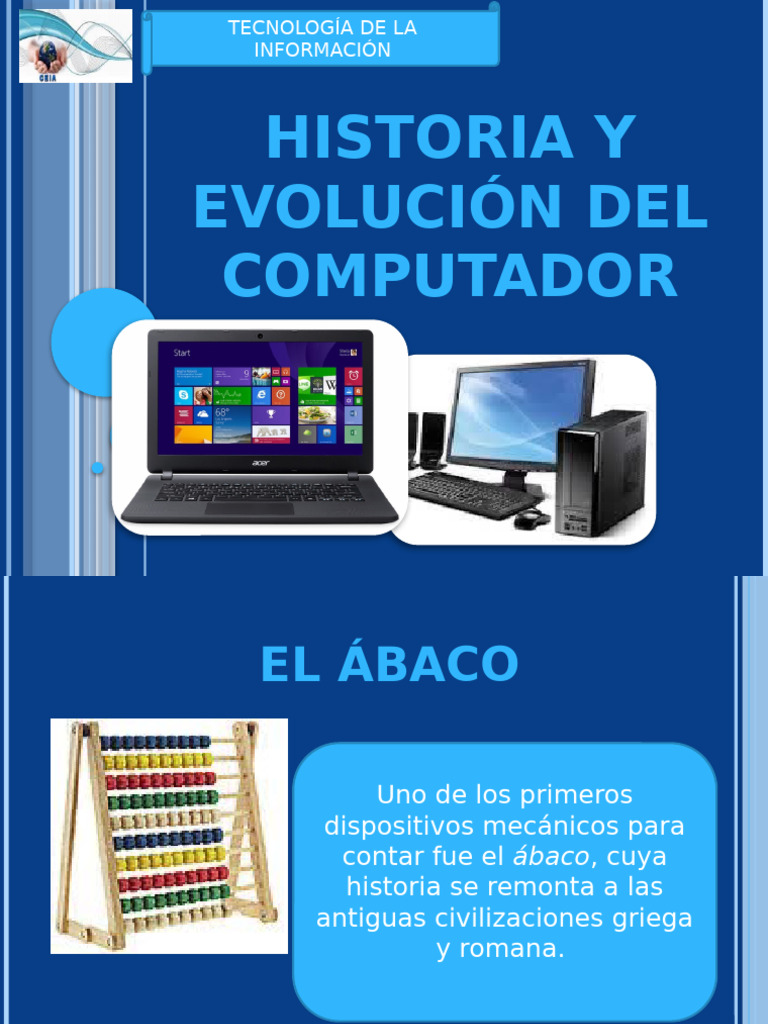Historia y Evolución Del Computador | PDF