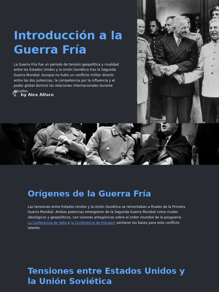 Diapositiva de La Guerra Fria | PDF