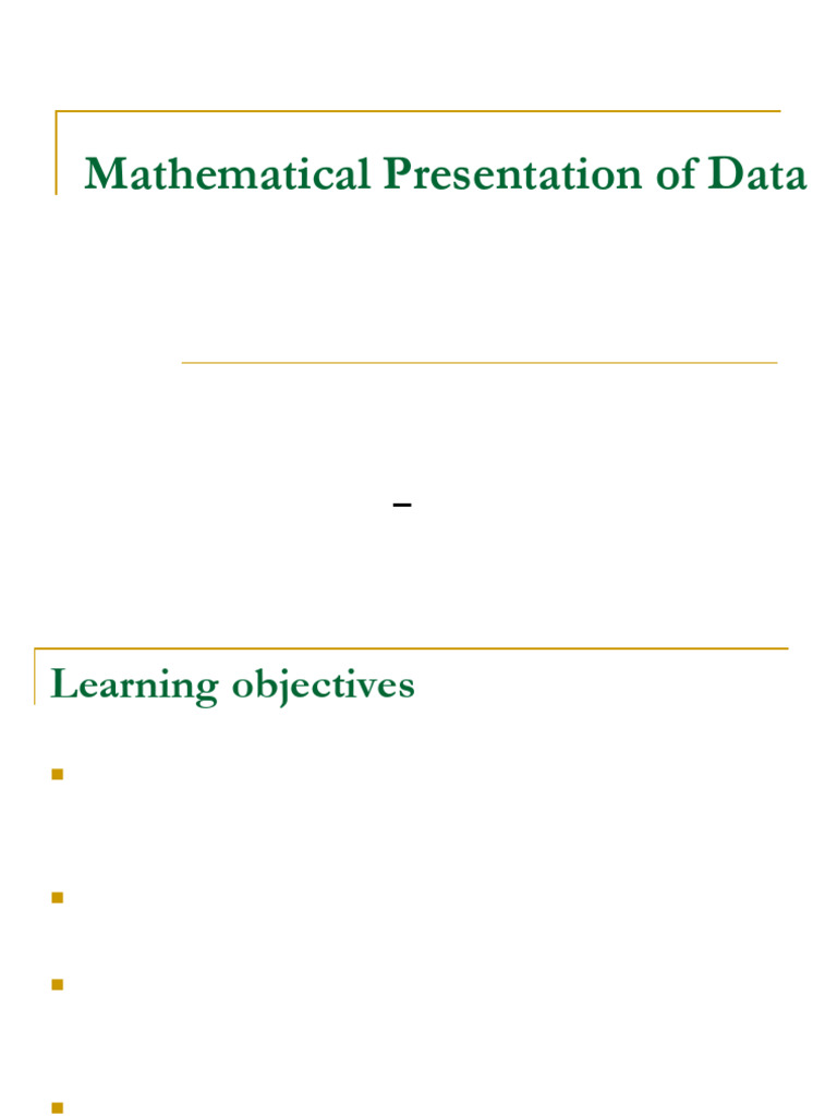 2-Mathematical Presentation PG | PDF