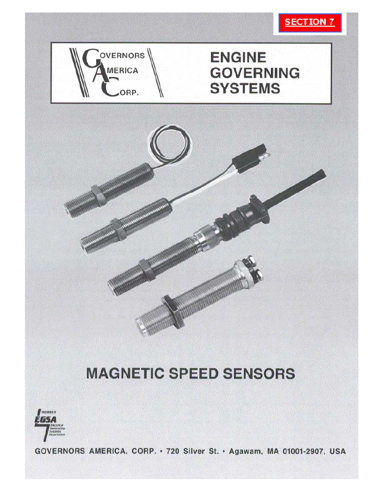 Magnetic Speed Sensors | PDF
