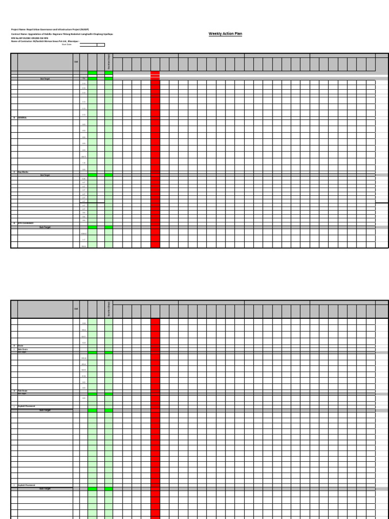 Weekly Action Plan Pdf