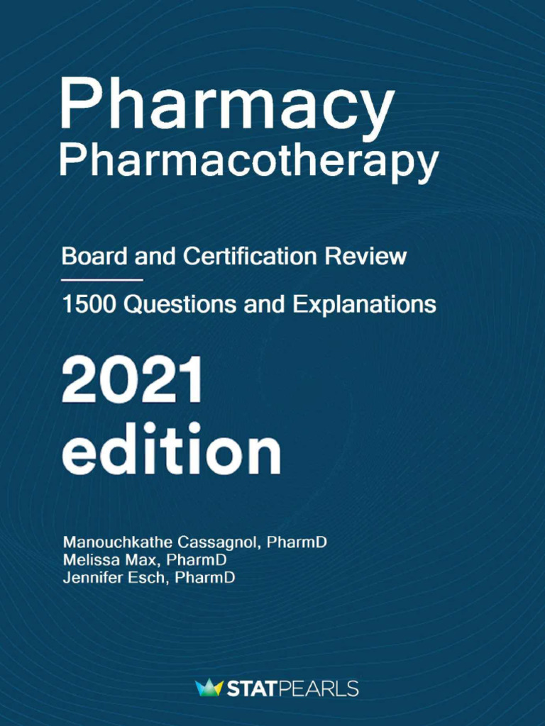 Pharmacy Pharmacotherapy Board and Certification Review | PDF