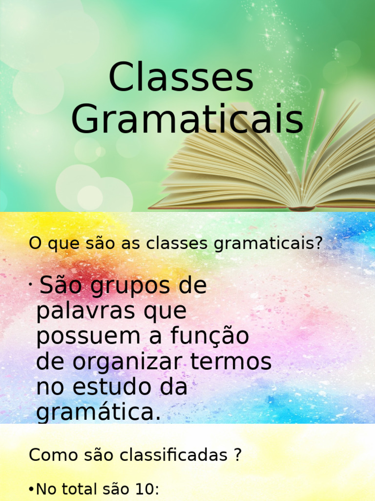 Classes Gramaticais | PDF
