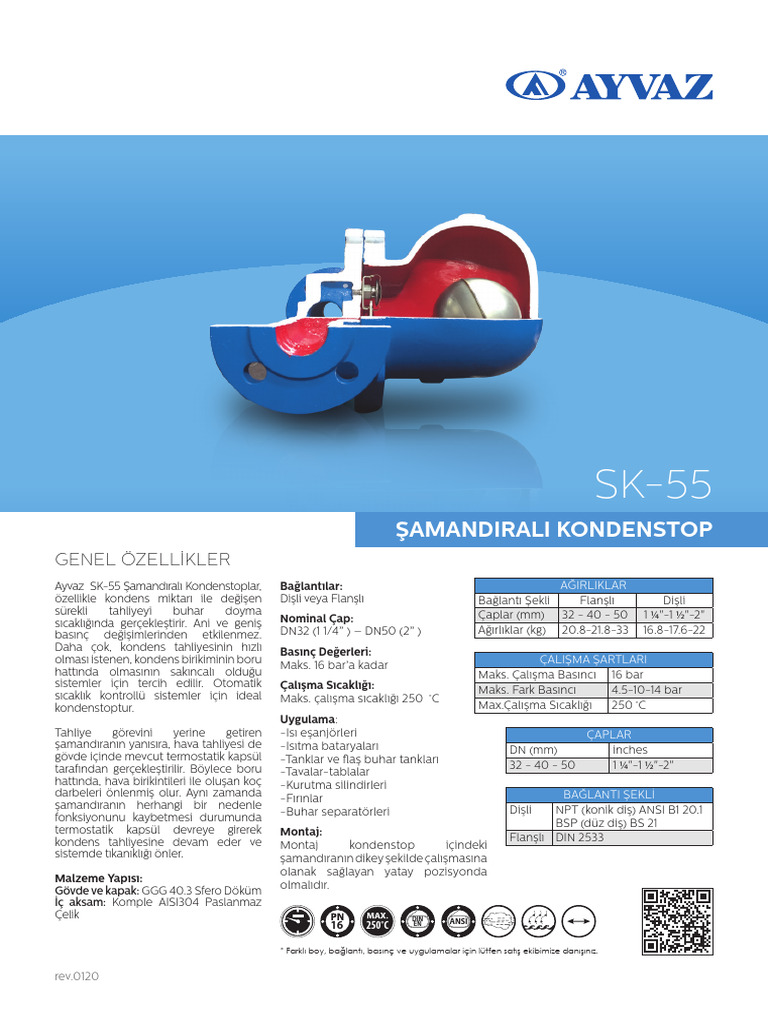 Ayvaz SK-55 Samandirali Kondenstop | PDF