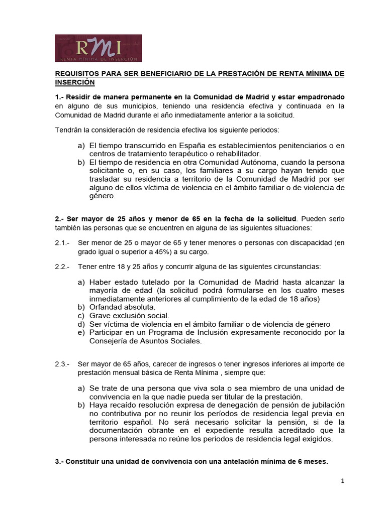 Requisitos Rmi | PDF