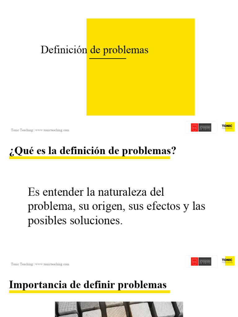 4 - Definir Los Problemas | PDF