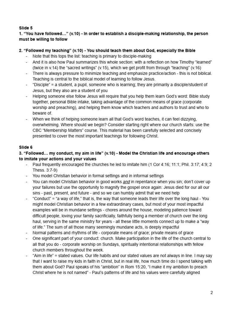 Disciple-Making Through Teaching and Conduct | PDF | Disciple (Christianity) | Christian Belief ...