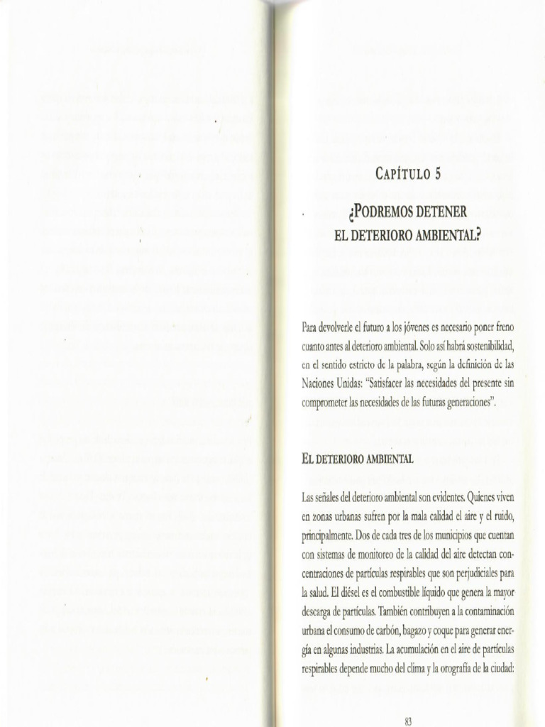 Capítulo 5 - Podremos Detener El Deterioro Ambiental | PDF