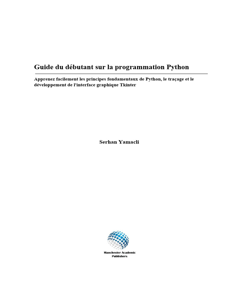 Guide Du Débutant Sur La Programmation Python | PDF