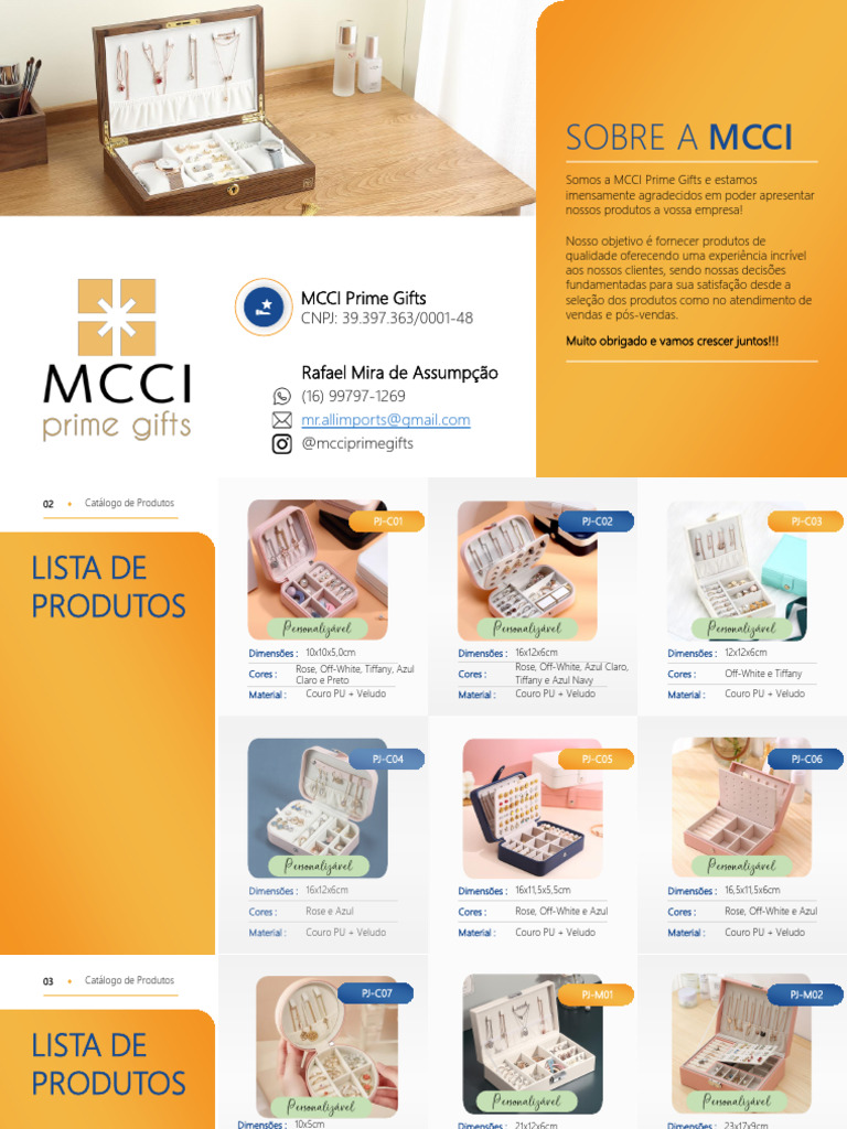 Catálogo Porta Joias MCCI | PDF