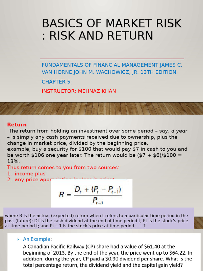 Lecture 4. Risk and Return | PDF