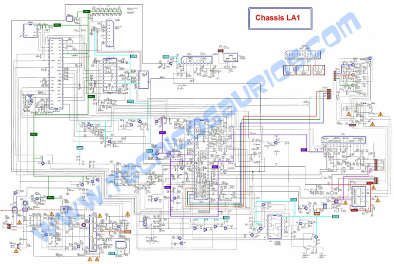 9810 Chassis LA1 Diagrama | PDF