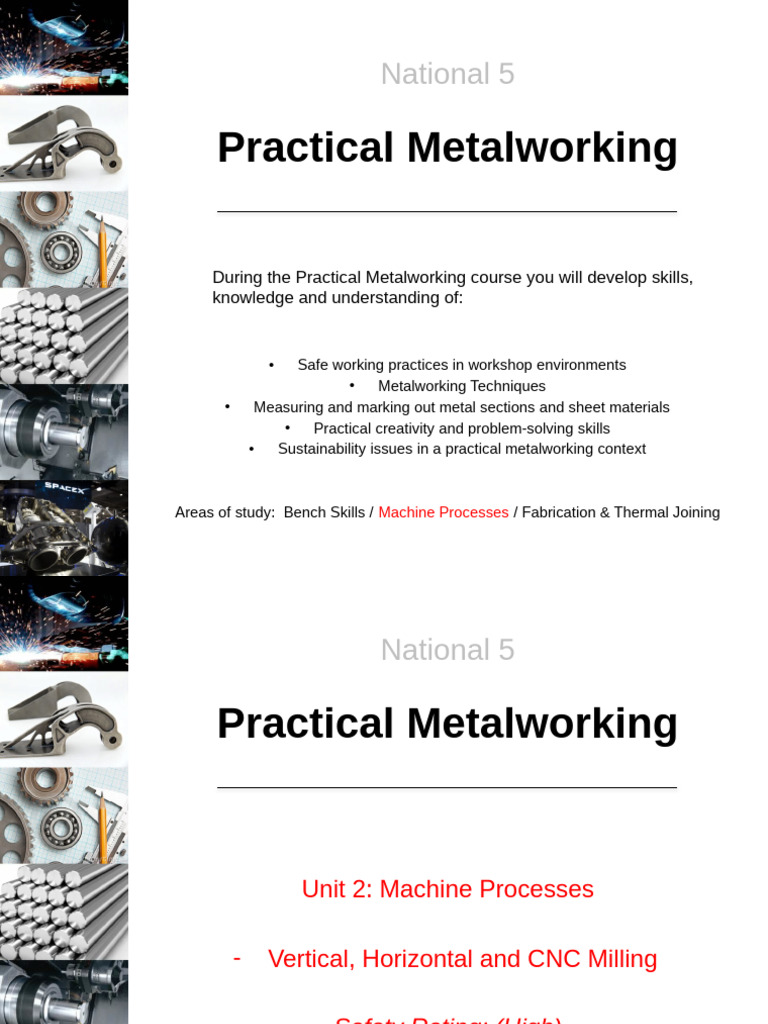 4.2 PMW Unit 2 Machine Processes Milling Machine | PDF