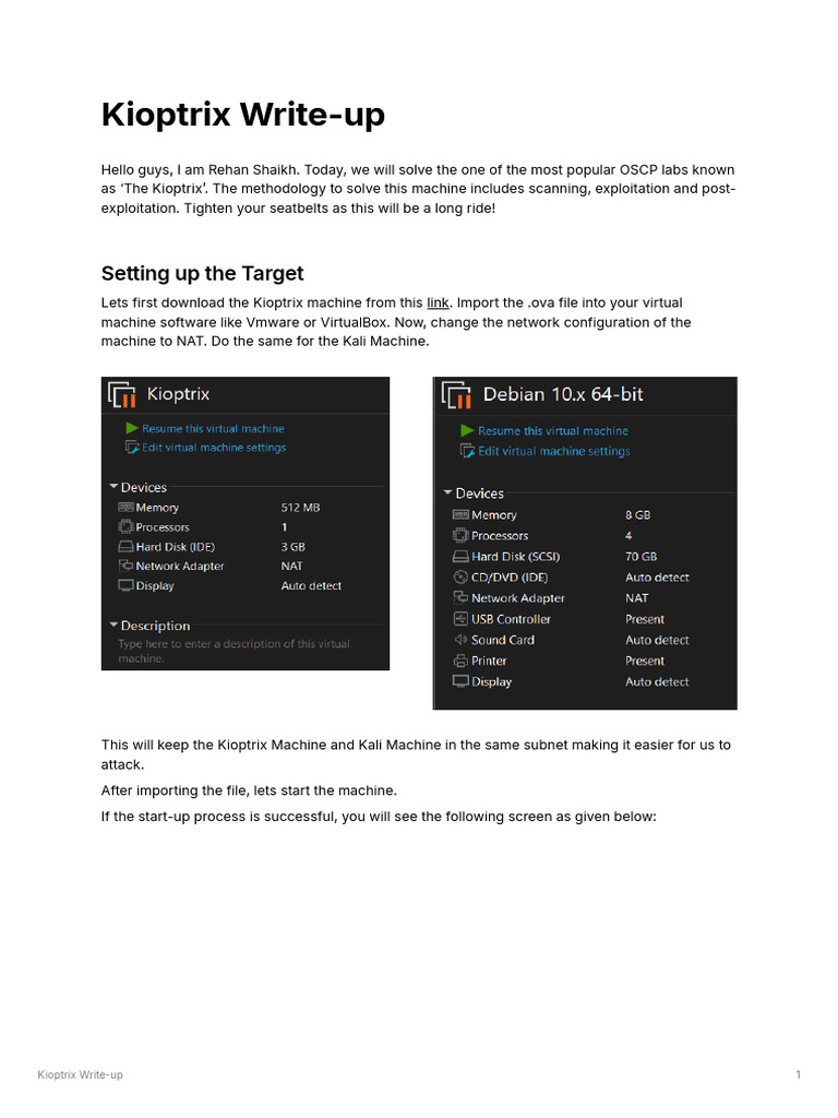 Kioptrix Writeup | PDF