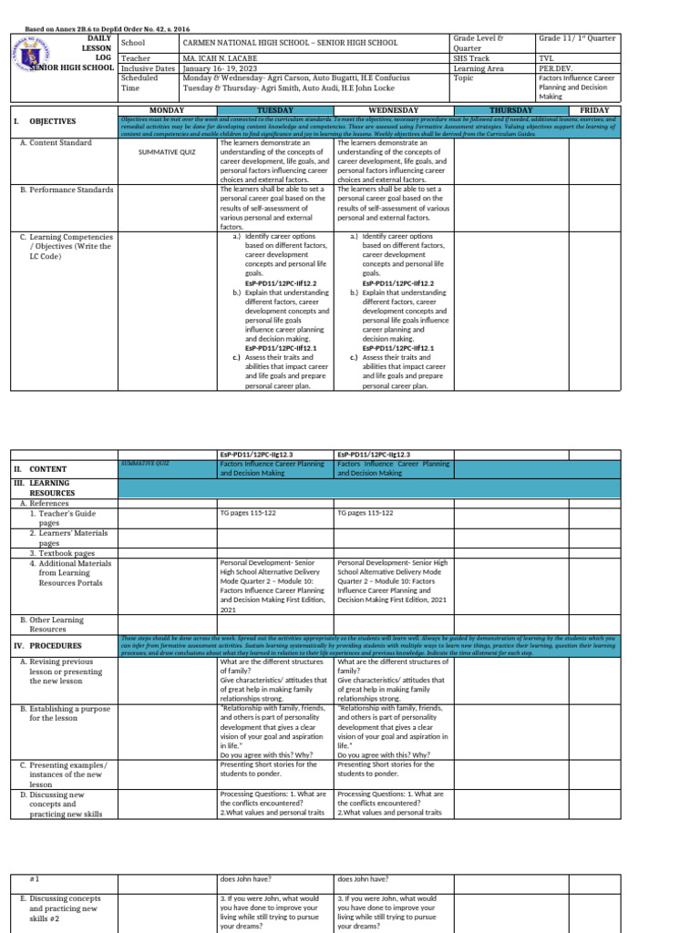 Career Planning | PDF
