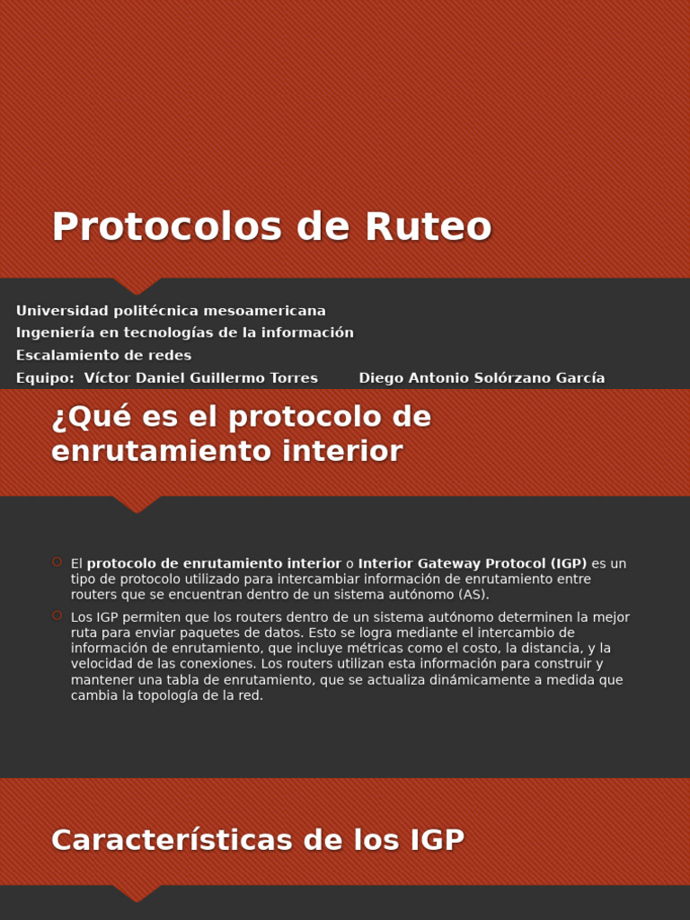 Protocolos de Ruteo | PDF