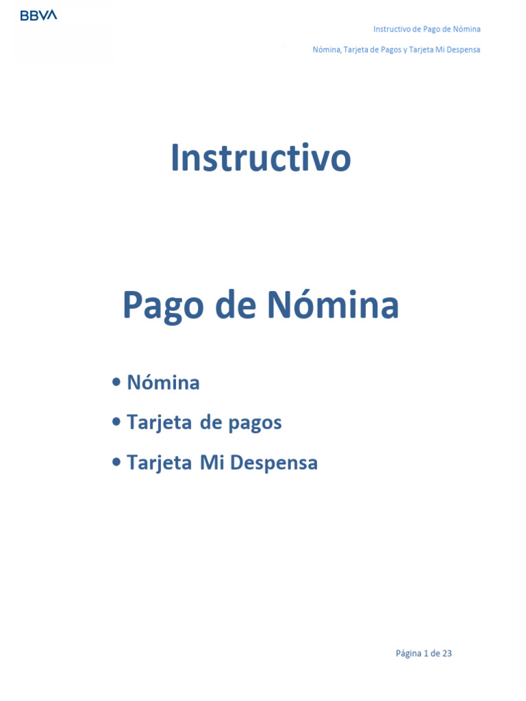 Instructivo de Nomina Im02 | PDF