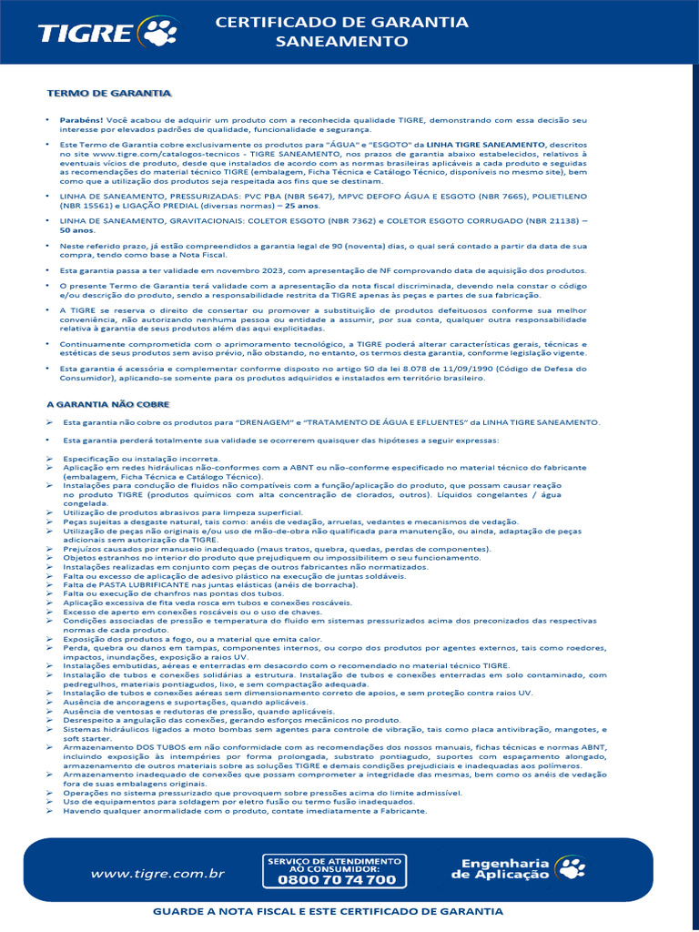 Garantia-SANEAMENTO | PDF
