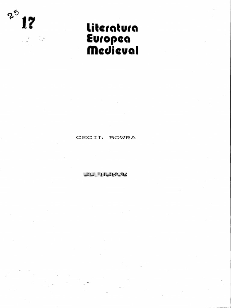 Bowra-El héroe | PDF