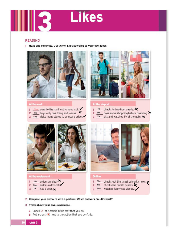 English Book Level A1 - Unit 3 | PDF