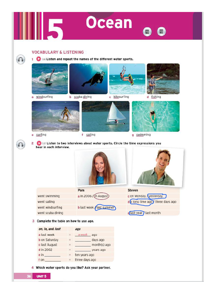 English Book Level A1 - Unit 5 | PDF