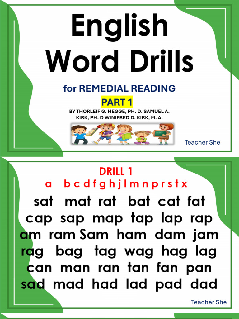 English Word Drills | PDF