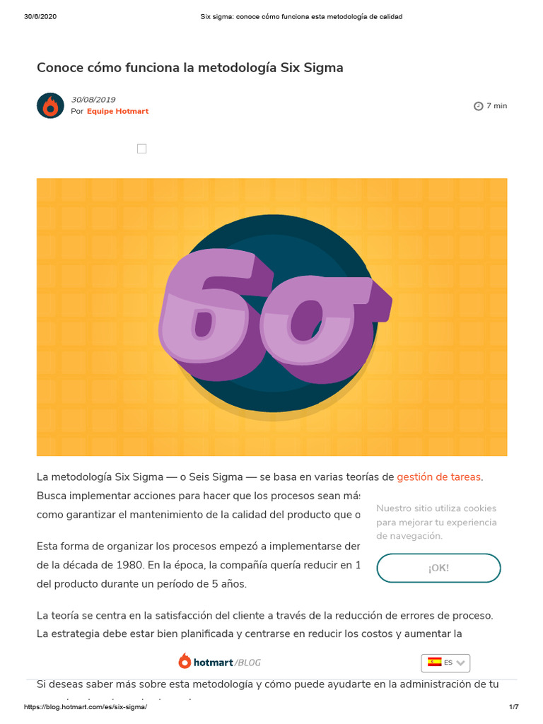 Six sigma_ conoce cómo funciona esta metodología de calidad | PDF