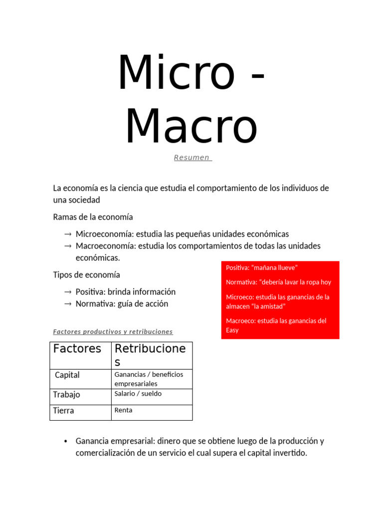 Micro Macro | PDF