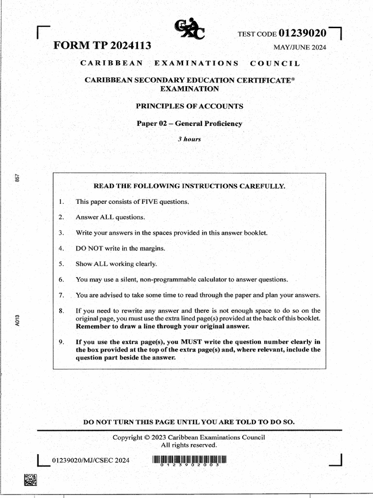 POA June 2024 P2 | PDF