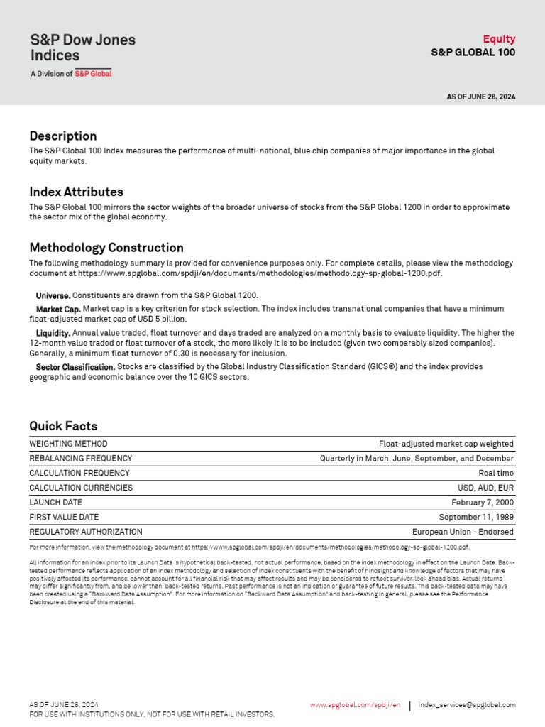 Fs SP Global 100 C | PDF