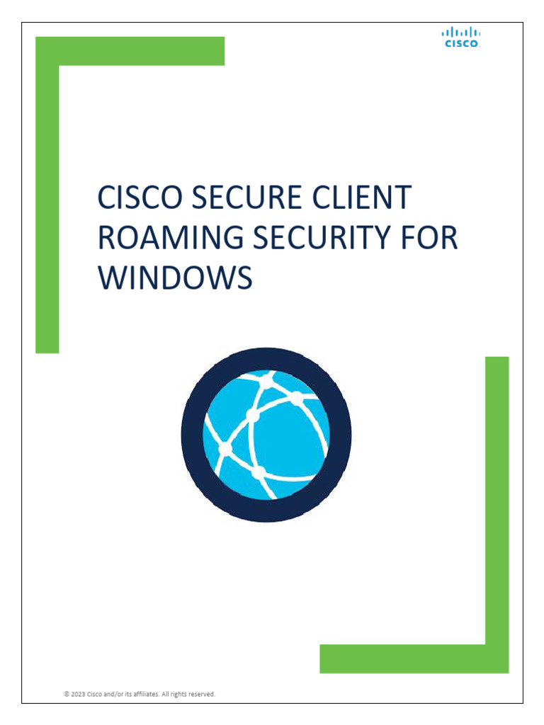 Cisco Secure Client - Roaming Deployment For Windows | PDF