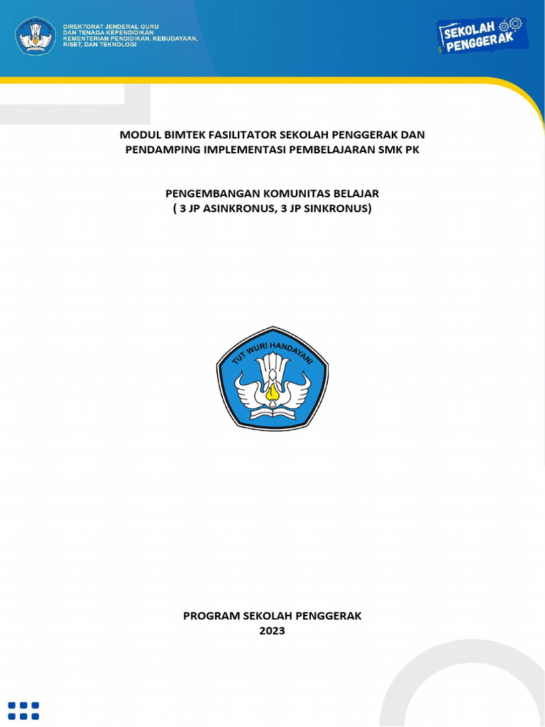 Modul Pengembangan Komunitas Belajar | PDF