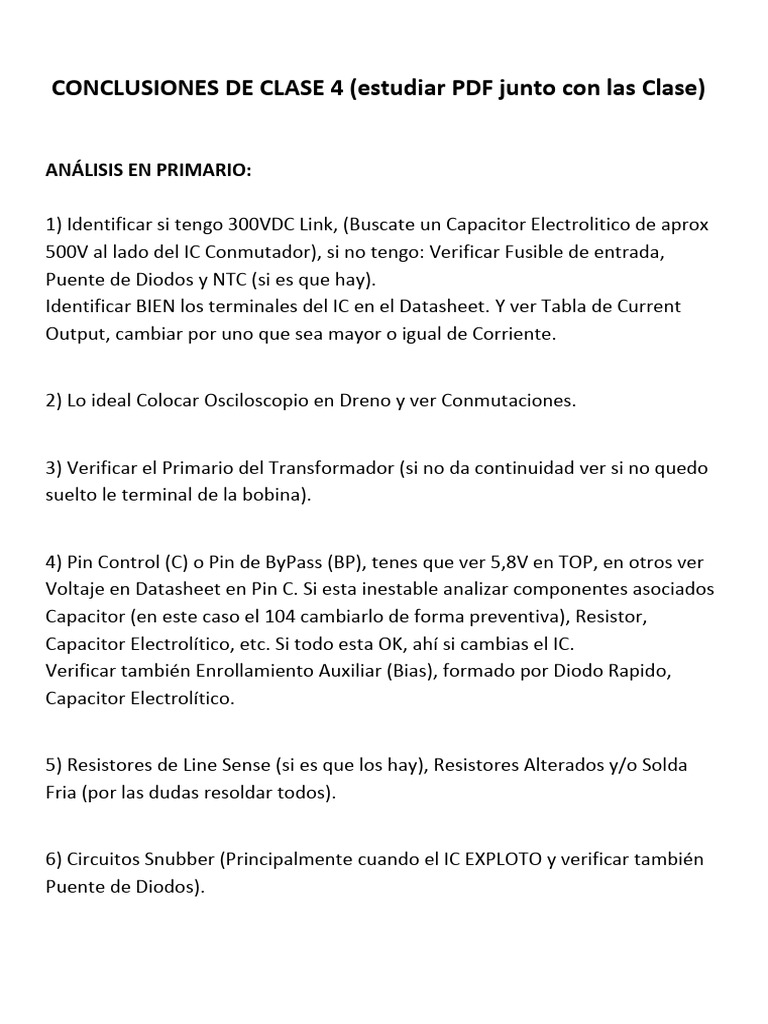 Conclusiones de Clase 4 | PDF | Equipo | Informática