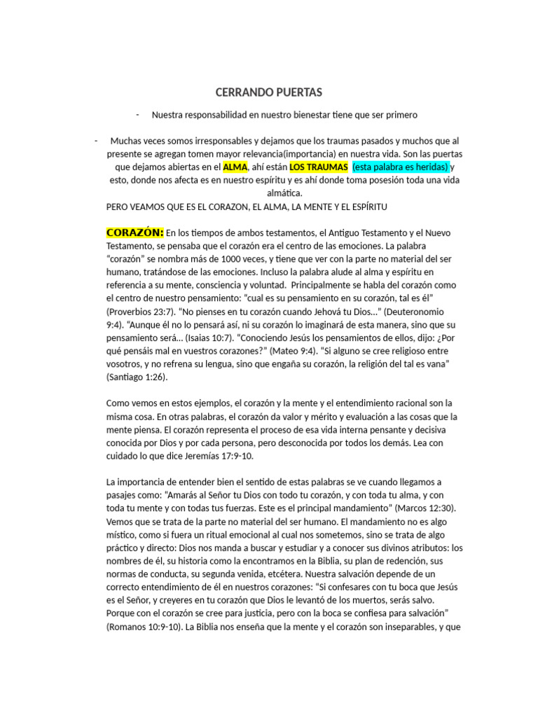 Cerrando Puertas | PDF