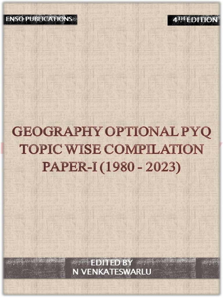 4th Edition PAPER-I PYQ - Unlocked | PDF