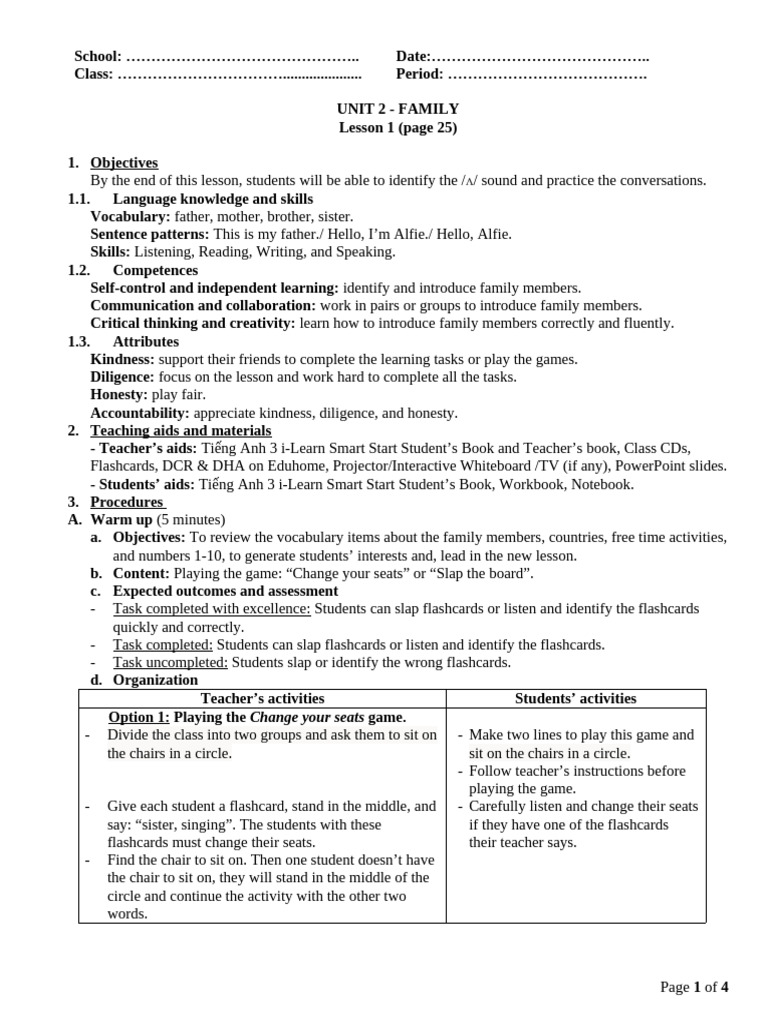 Unit 2 - Lesson 1 - Page 25 | PDF