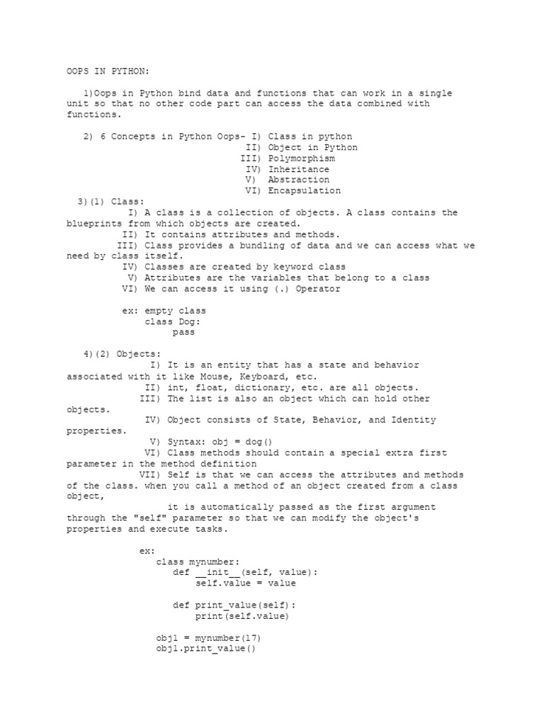 OOPS | PDF